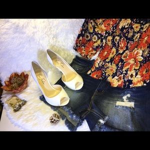 Marc Fisher | Shoes | Marc Fisher Joey White High Heels | Poshmark